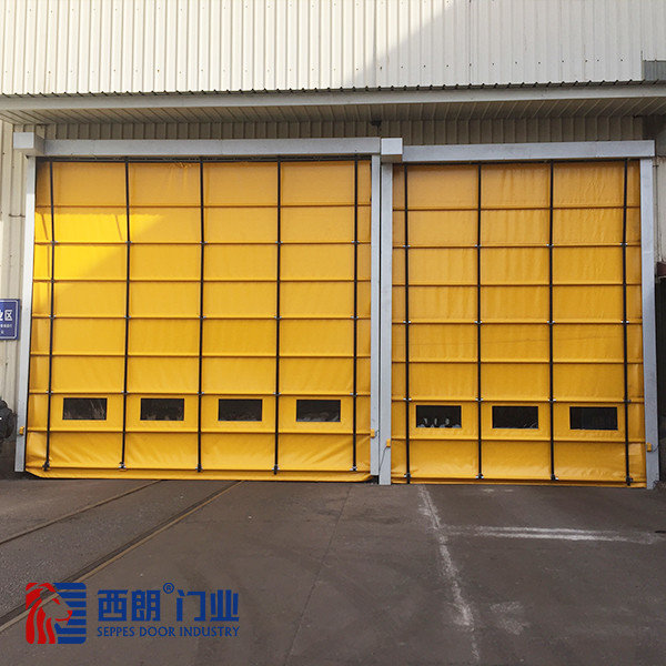High Speed Belt Door Soft Fast Stacking Door /PVC Rapid Stacking door