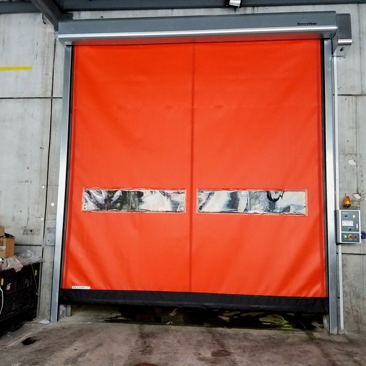High Speed PVC self repairing zipper Industrial Roll Up Fast Rolling Door