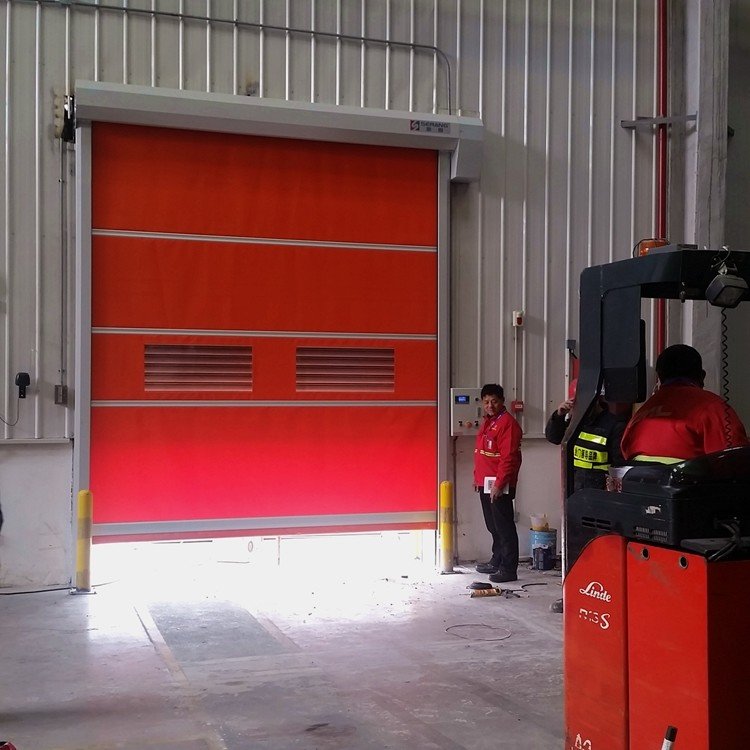 High Quality Motorized Zipper High Speed PVC Self Recover Rapid Rolling Shutter Garage Door
