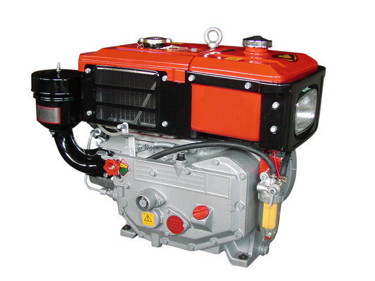 Hand cranking or electric single cylinder water cooled diesel engine