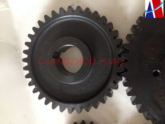 Diesel Engine Parts Starting Gear Black After NitridingTreatment SC45 Raw Material