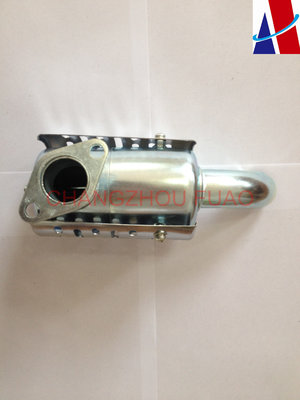 Silencer Assembly Silver Diesel Engine Spare Parts with Hand Mark