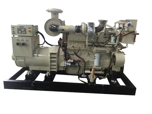 Super Silent 250kw Marine Diesel Generator , 6 Cylinder Marine Power Generation Stanford Alternator