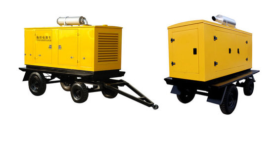 AC Three Phase Trailer Mounted Diesel Generator 85kva 68kw For Construction Sites