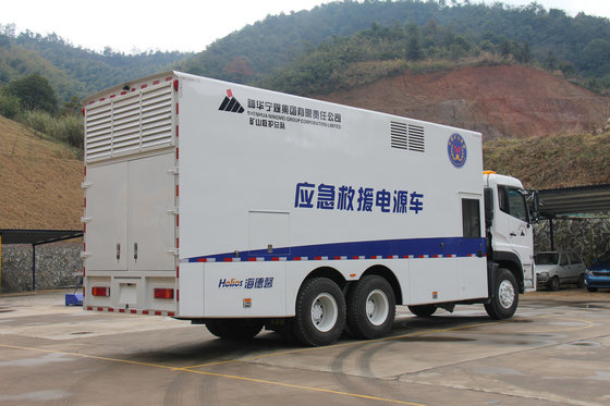 Sound Less High Power Mobile Power Plant , Truck Mounted Diesel Generator