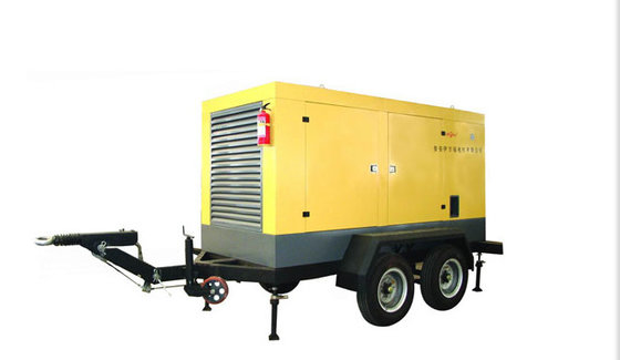 Single Bearing Mobile Diesel Generator Prime Power 60kw Water Cooling