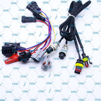 ERIKC E1024036 4 pcs bosh fuel diesel injector tester connecting wires injector vehicle testing Cable wires fittings