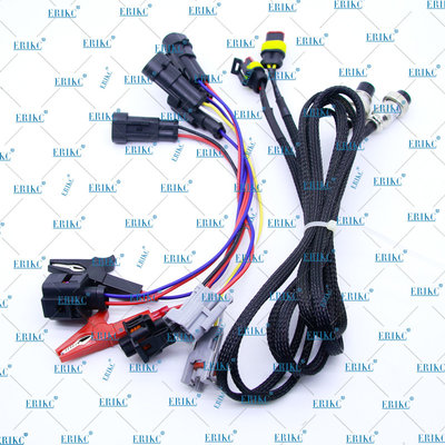 ERIKC E1024036 4 pcs bosh fuel diesel injector tester connecting wires injector vehicle testing Cable wires fittings