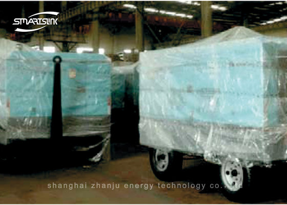 Movable Industrial Trailer Mounted Generator 6 Cylinder Noise Proof