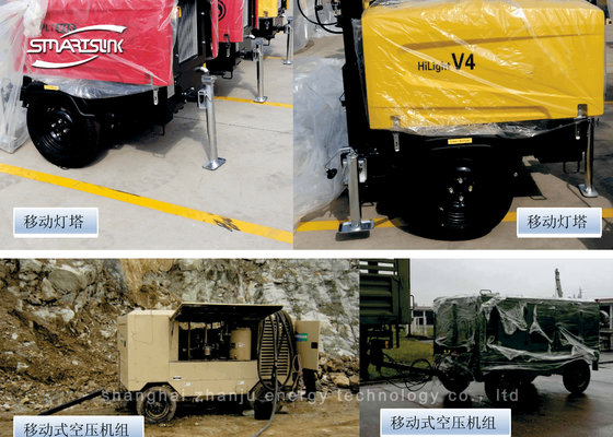 100Kva 3 Phase Trailer Mounted Diesel Generator Soundproof 50Hz Frequency