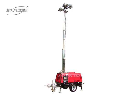 Key Start Mobile Tower Light 1500 RPM Super Silent Water Cooling