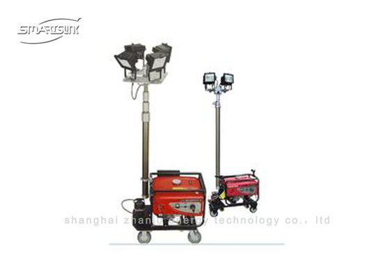 Single Portable Generator Light Tower , Towable Light Tower 4 Stroke