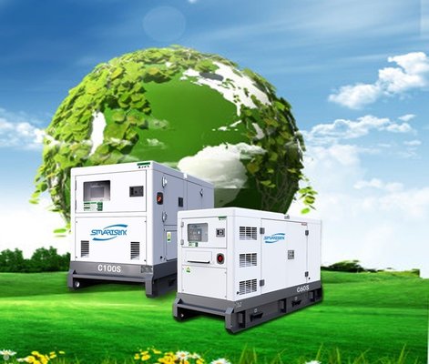 Low Noise Diesel Emergency Generator Large Fuel Tank For Residential