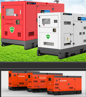 Low Noise Diesel Emergency Generator Large Fuel Tank For Residential