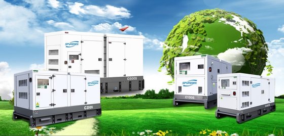 Low Noise Diesel Emergency Generator Large Fuel Tank For Residential