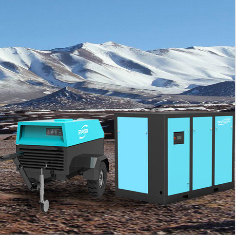 Silent Small Screw Air Compressor Three Phase Electric 19.8m³/min