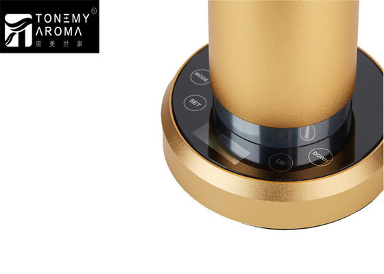 Mini Gold Color Electrical Room Scent Machine 120ml Oil / Aluminum Material