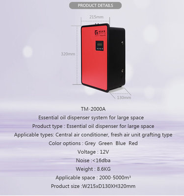 Aroma Hvac Scent Delivery System 5000m3 Large Area Fragrance Diffuser Machine