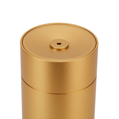High - End  200m³ Area Office Scent Machines Gold Color Cylindrical Design