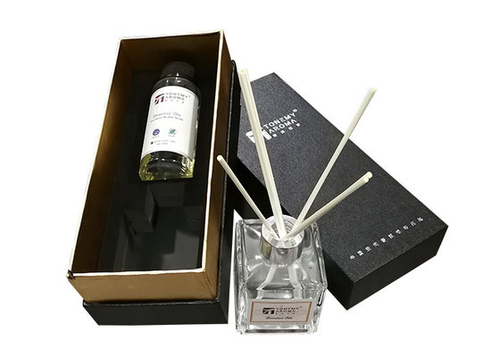 ROHs Essential Oil Reed Diffuser With Rattan Sticks / Aroma Toilet Fragrance