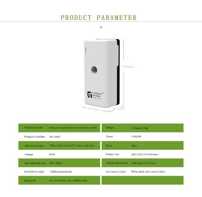 Plastic Scent Air Machine 100-300 Cubic Meter Coverage Long Lifespan