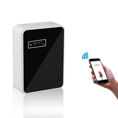 Black Plastic Wall-Mounted Scent Delivery System Support Remote Control Function