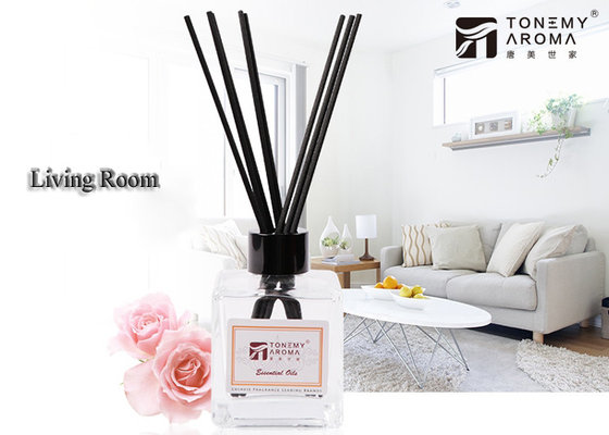 Desk Decorative 120ml Essential Oil Reed Diffuser Rattan Sticks For Air Fresheners