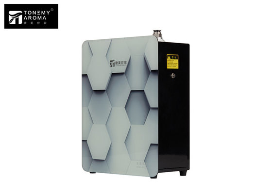 Black Tempered Glass Front Panel Scent Diffuser Machine With Import Long - Life Pump For Large Area