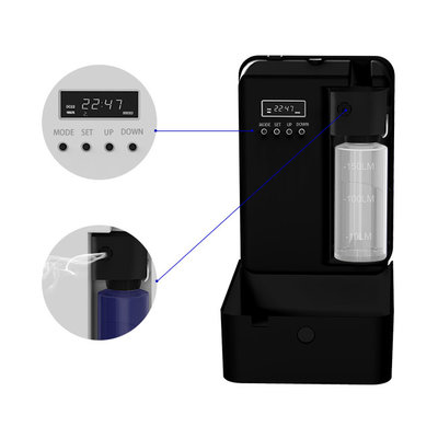 Black color wall mounted wifi app control work time setting scent diffuser machine for hotel air clean