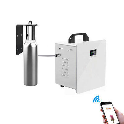 HVAC White Metal Coverage Commerial Eessential Oil Diffuser Machine With 1000ML Bottle For Large Area