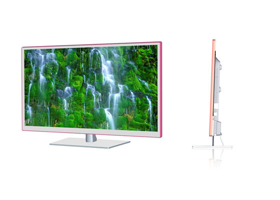 Pink 1080P DLED Full Array LED TV 39 " Flat Screen / LED 4K 3D TV DVB T