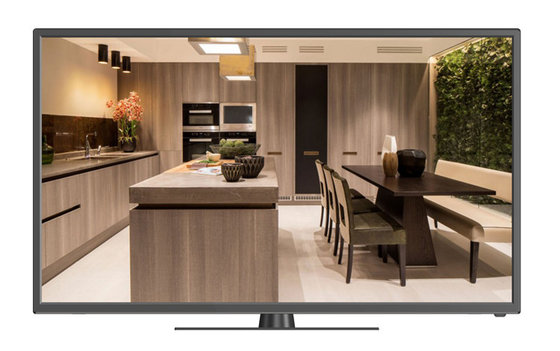 Double Tuner Android LED TV Wall Mount / UHD 4K TV DVB S2 Digital Type