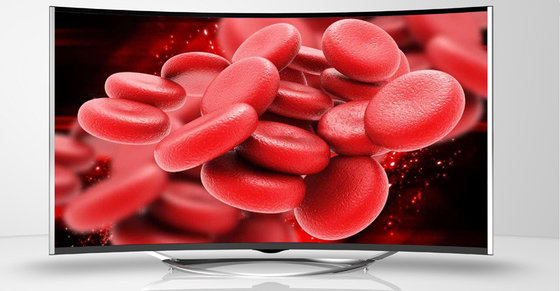 42" Smart Curved LED TV Full HD 1080P High Contrast Ratio 3000 / 1 , 70 Watt