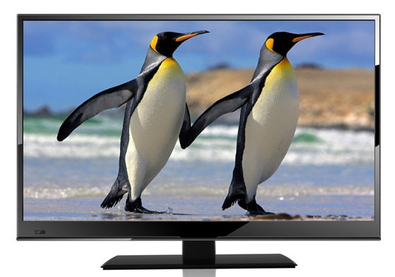 15.6 Inch HD ELED TV , black HDMI led tv backlight UL / CE / ROHS / CB