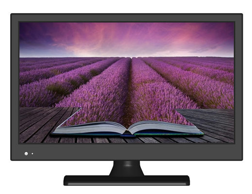 Narrow Bezel 15.6" Thin Led Tv Wide Screen 16 / 9 Low Power Consumption