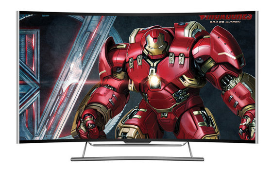 Narrow bezel 55 " Curved LED TV , LG uhd curved tv 3840x2160 Resolution
