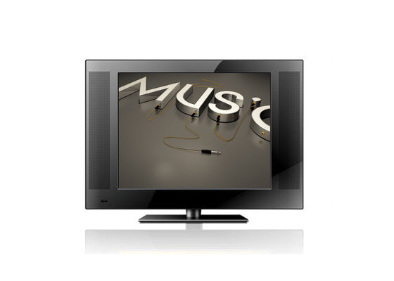 High contrast ratio DVB T LED TV Long lifespan no bright dot panel 17inch LED backlight TV