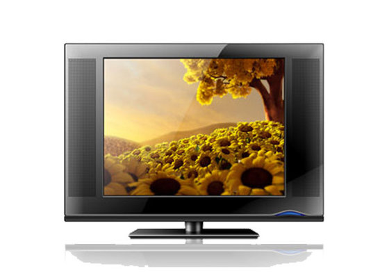 15" 262k NTSC ATSC flat square screen digital LED TV set DC12V AC100-240V