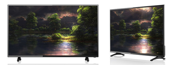 Thin WIFI LED TV High Contrast , ATSC 40" LED TV OSD Language V - CHIP