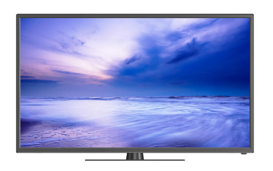 Backlit LED TV Ultra Slim 49 Inch , Glass LED TV Flat Screen H.264 H.265 Optional