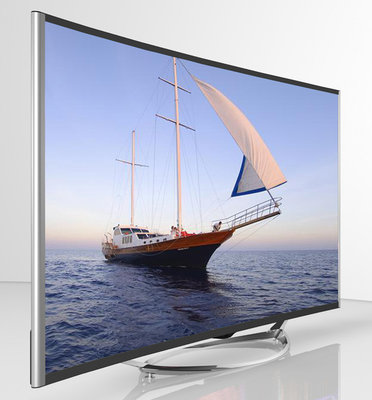 TFT LCD Organic LED TV Curved Panel , 40 Inch Curved 4K TV AC 100V - 240V