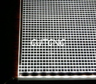 LED light guide panel distribution matrix V cutter
