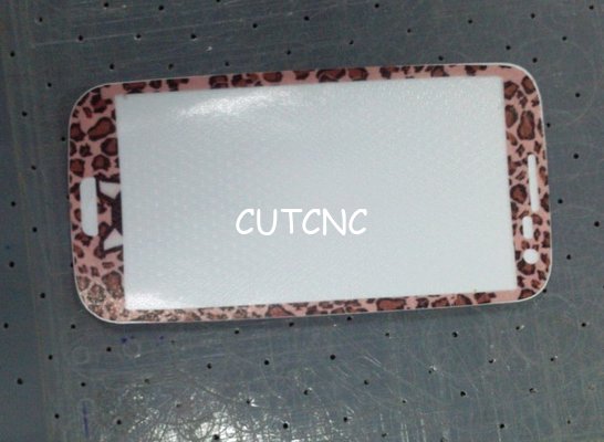 Short run custom cell phone protective film kiss cutting machine