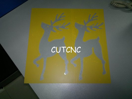 Sandblasting glass protection film cnc cutting table