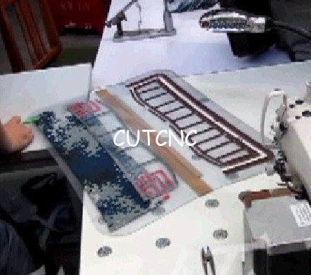 Clothing sew seam merrow overlock template CNC digital router for autotrack stitching