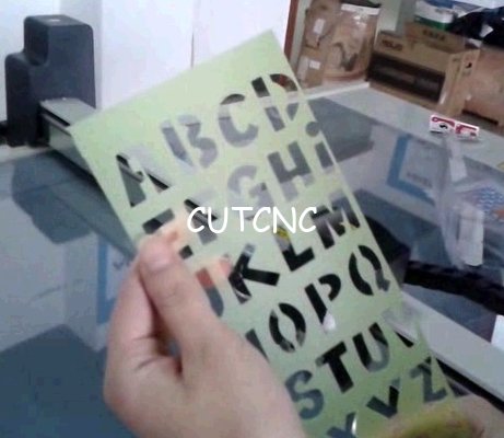 PVC alphabet pattern CNC flatbed pen cutting plotter