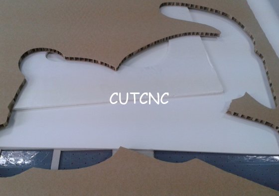 Xanita fibre board mockup display stand creasing V cutter plotter