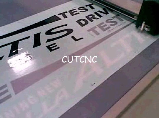 Vehicle wrap decal die cut vinyl graphic sticker sign flatbed cutter plotter
