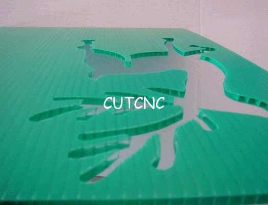 Corrugated PP plastic pvc pattern cnc cutting table