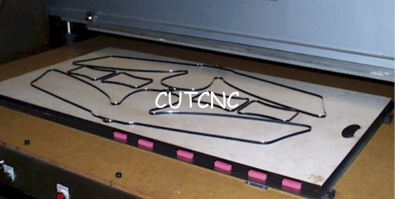 Wood steel rule die board router system abandon laser cutting